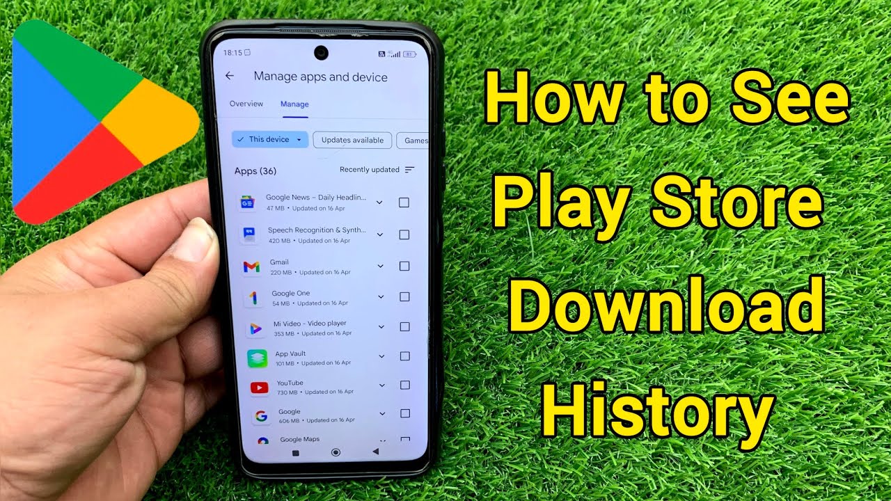 How to See Download History on Google Play Store 2024 - YouTube