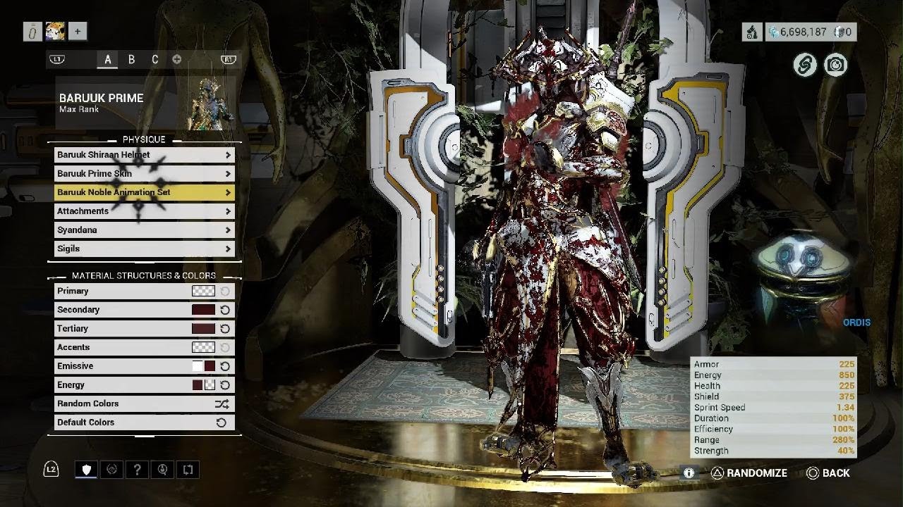 Warframe fashion frame (baruuk prime) bloody samurai 😎 - YouTube
