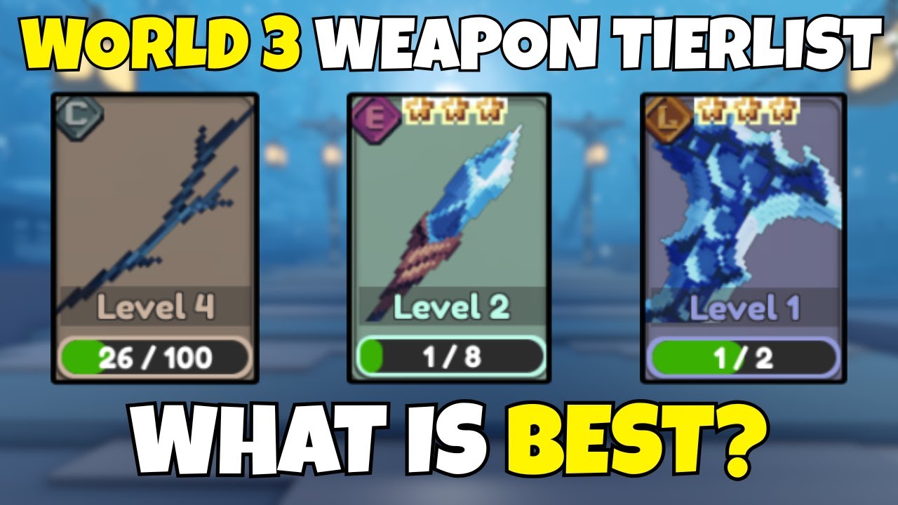Ranking EVERY WEAPON And ABILITY From WORLD 3 In Pixel Blade! - YouTube