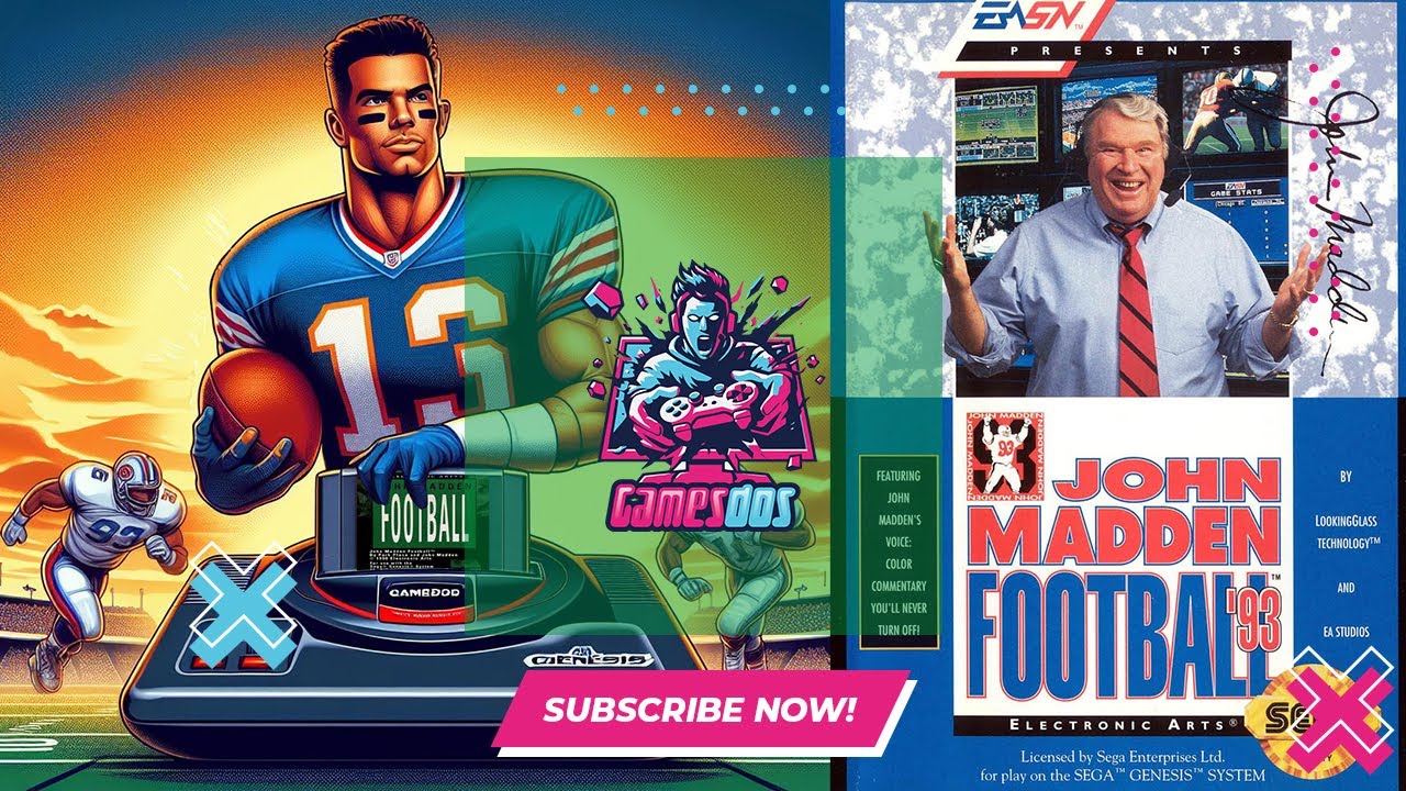 John Madden Football '93 Gameplay Mega Drive - Genesis HD 1080p - YouTube