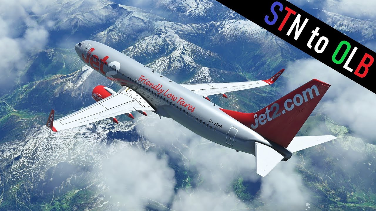 PMDG 737-800 | London Stansted 🇬🇧 to Olbia 🇮🇹 | Jet2 LS1637 | Microsoft ...