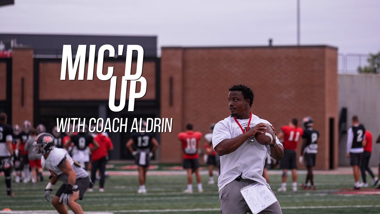 IWU Football Mic'd Up with Coach Aldrin - YouTube