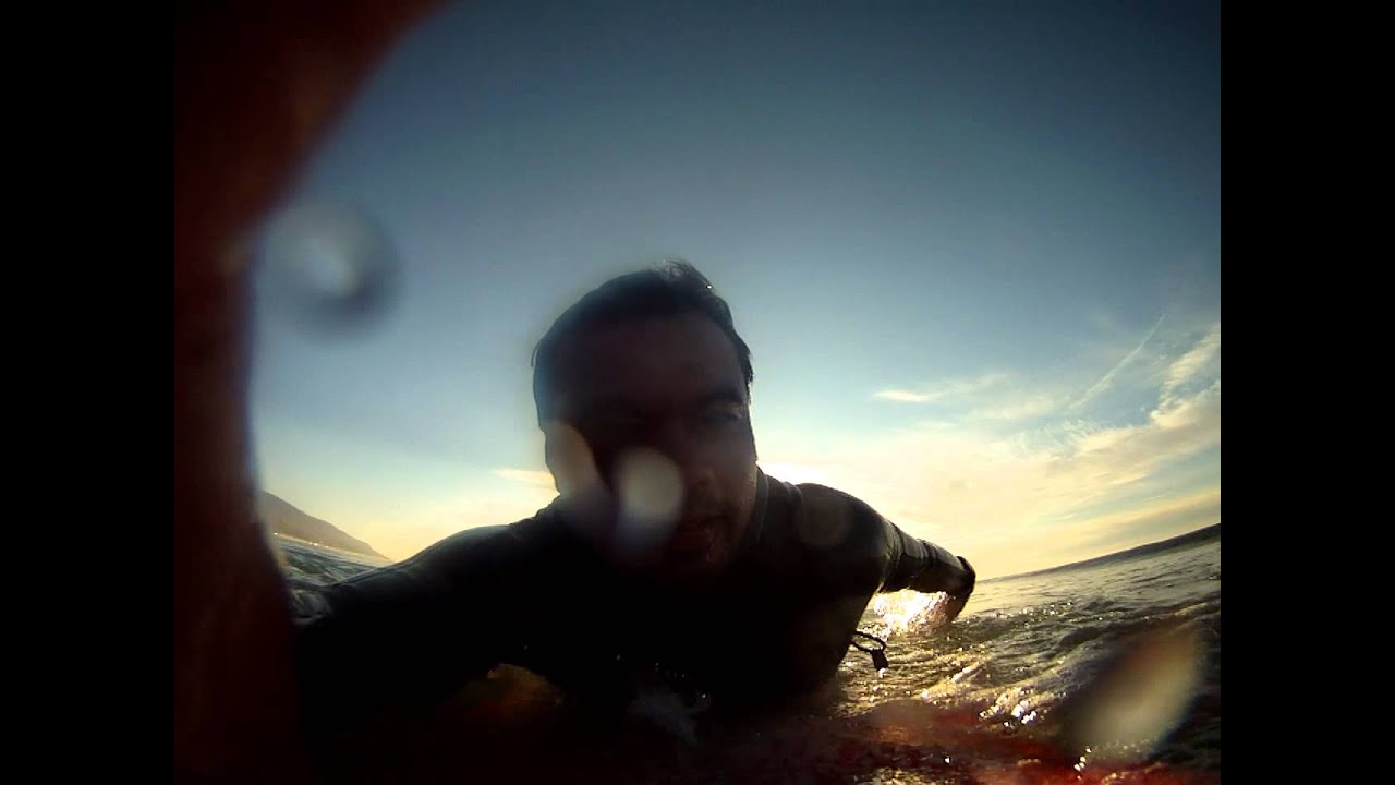 GoPro Surf Hero Secret Surf Spot Near Malibu small wave with duck dive ...