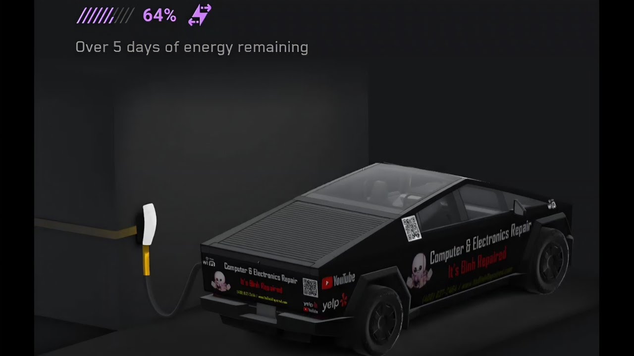 Tesla Cybertruck Powershare with Solar in Off-Grid Mode Over 9 Tesla ...