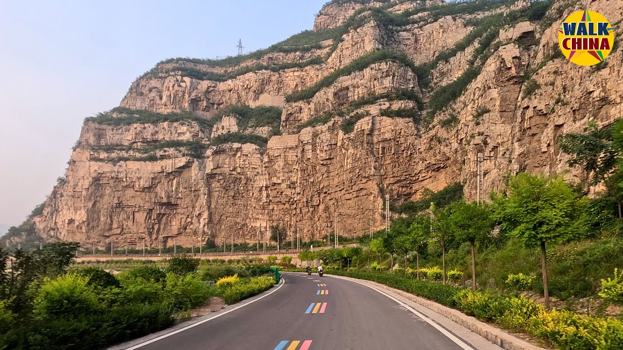 China‘s Mountain Road Construction Tour - Driving Shanxi Taihang ...
