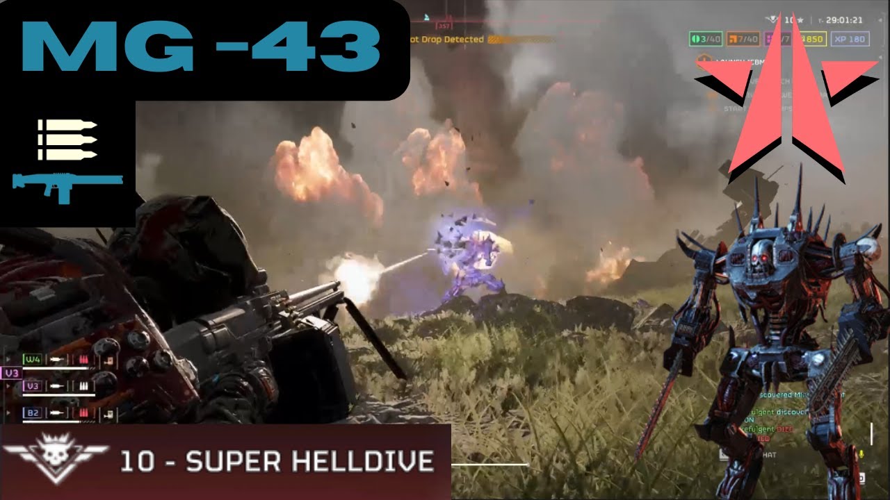 MG-43 | Automatons | Helldivers 2 - YouTube