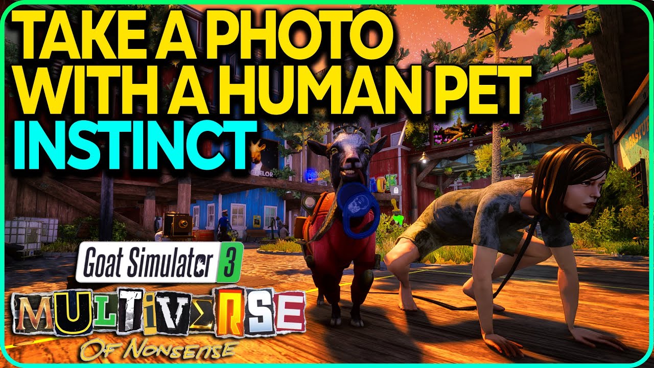 Take a Photo With a Human Pet Goat Simulator 3 - YouTube