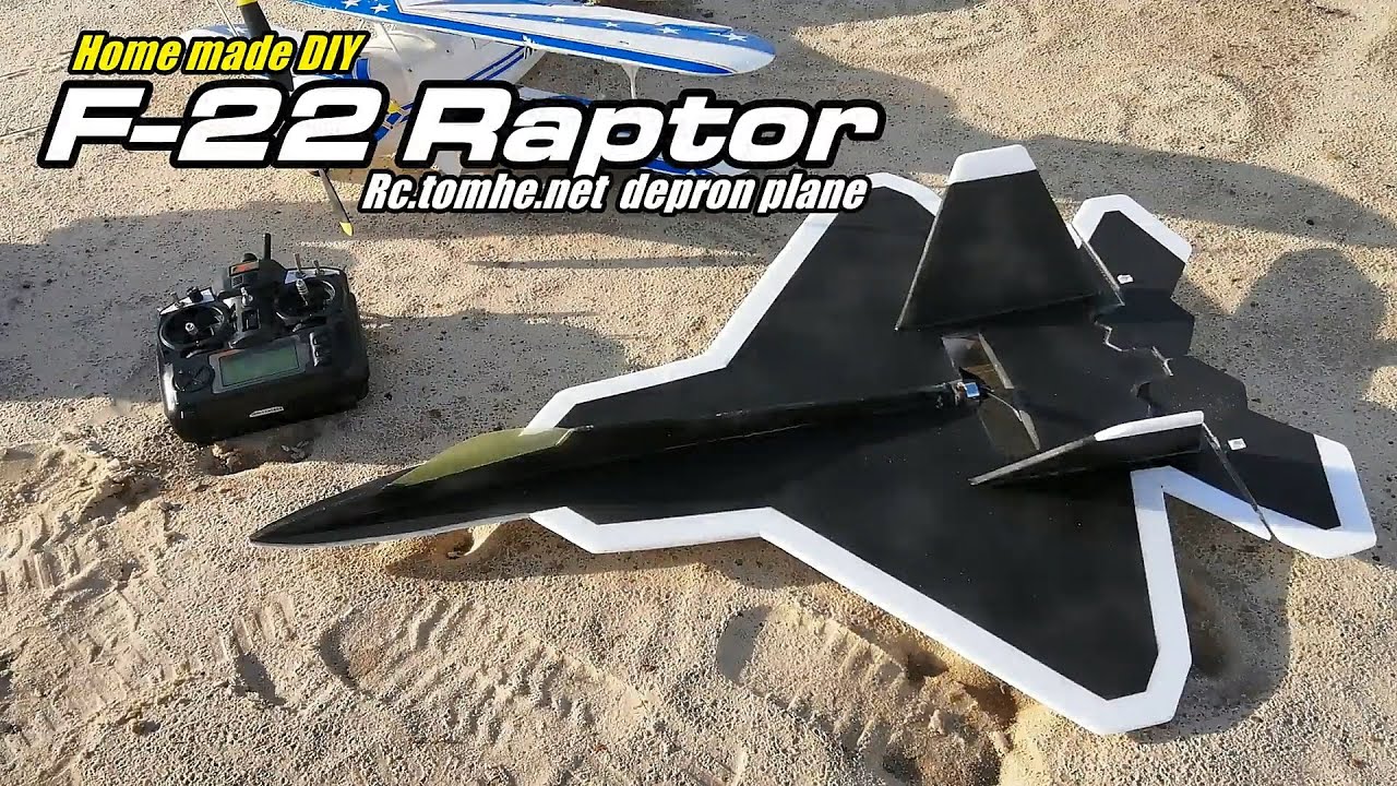 DIY home made F-22 pusher jet returns! - rc.tomhe.net depron plane ...
