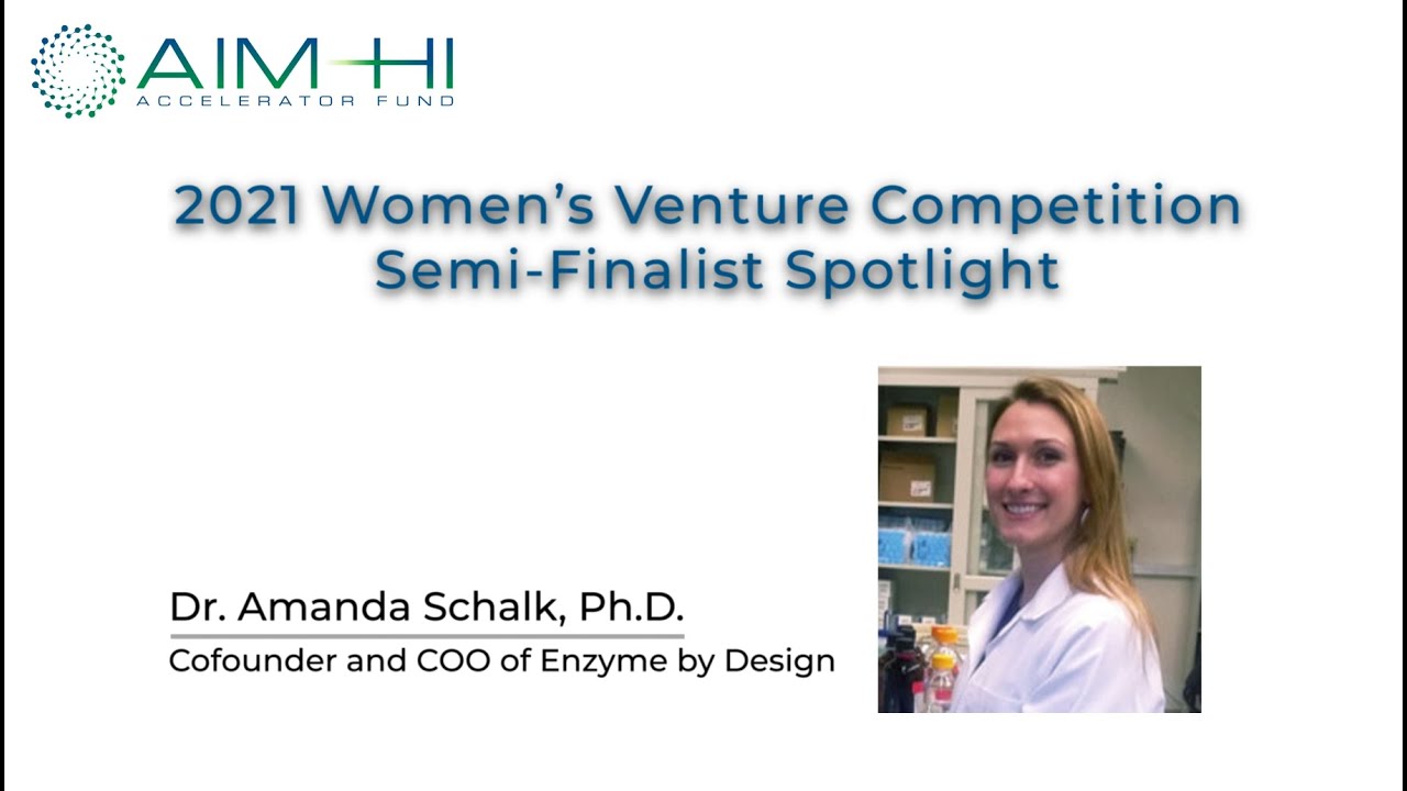 Meet Dr. Amanda Schalk - 2021 Women's Venture Competition Semi-Finalist ...