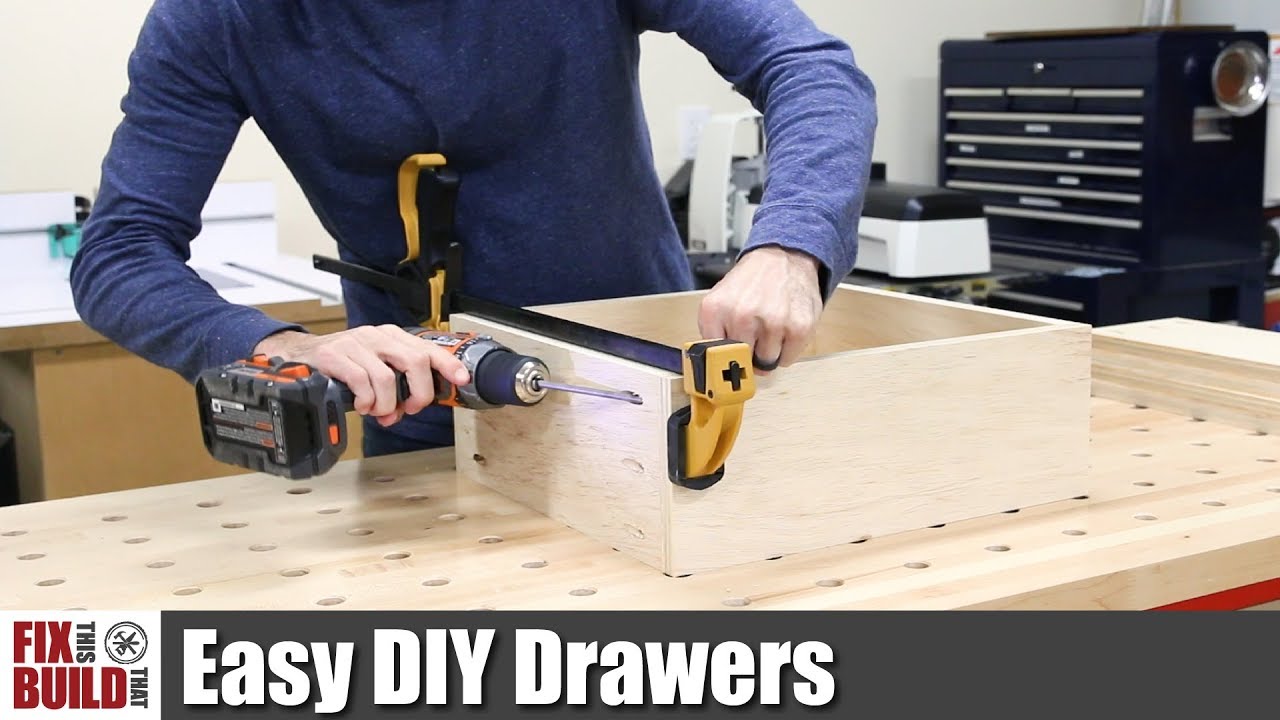 Easy DIY Drawers With Pocket Screws How To Make YouTube