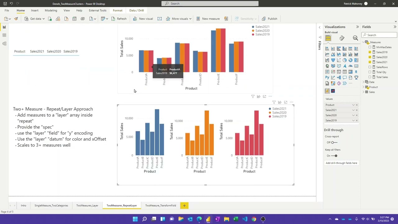 Deneb - Unpivot your data ... inside the visual! - YouTube