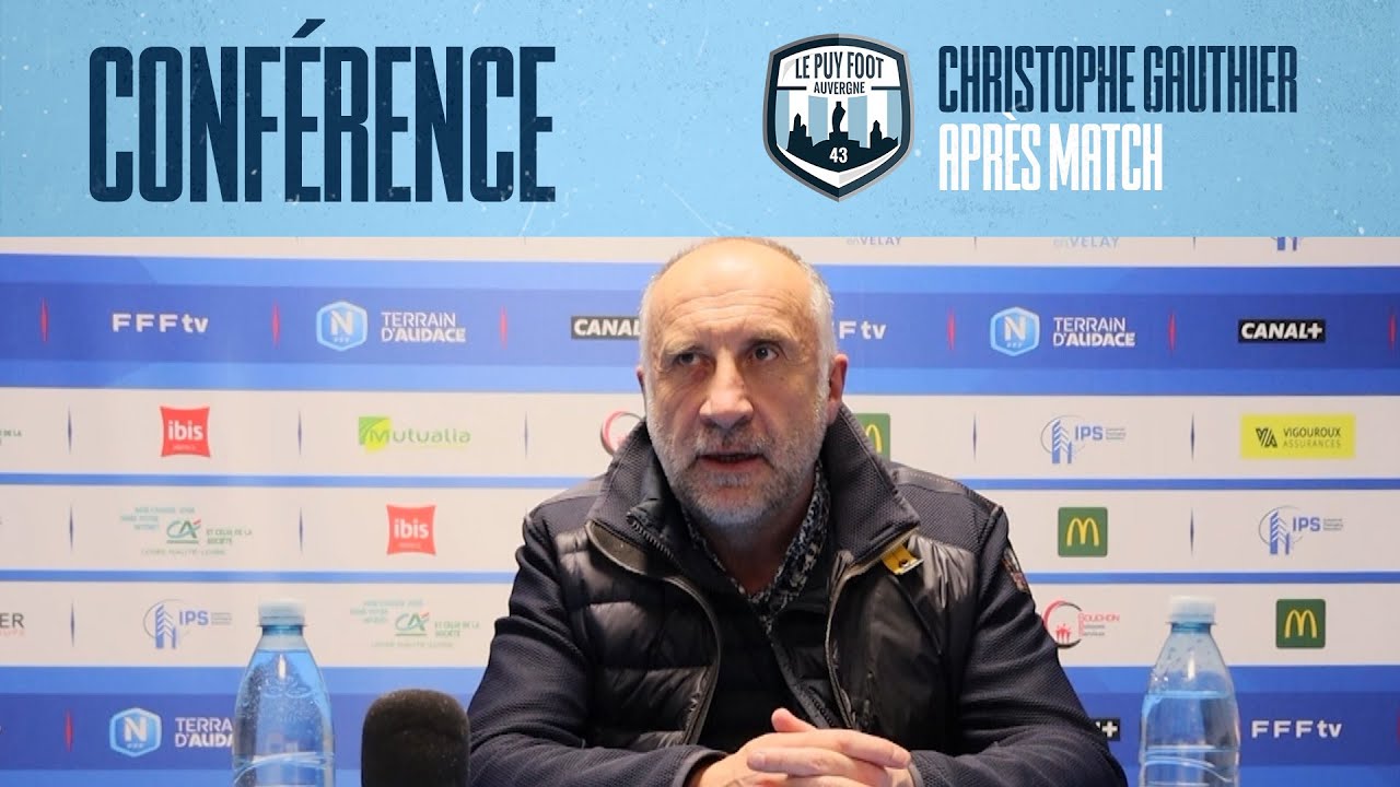 J13 - Christophe Gauthier, Président (conférence de presse après match ...