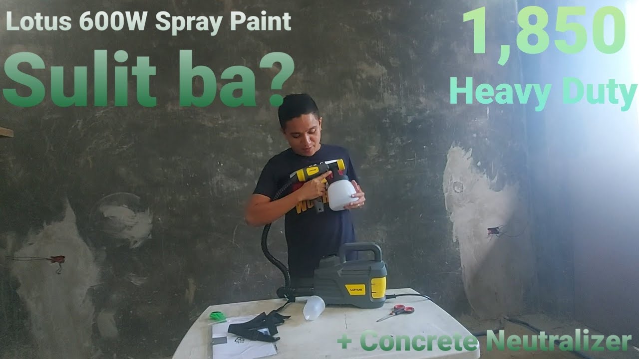 Unboxing Lotus 600wats spray paint + Concrete Neutralizer - YouTube