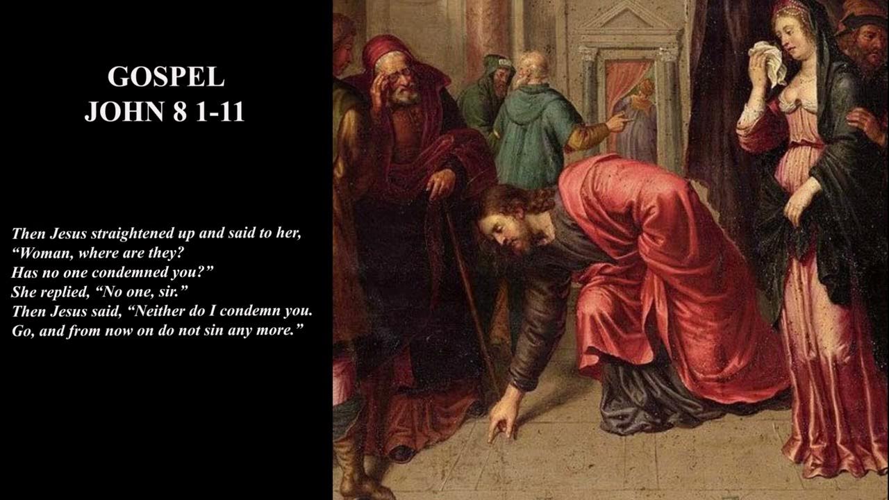gospel-reflection-john-8-1-11-27-march-2023-youtube