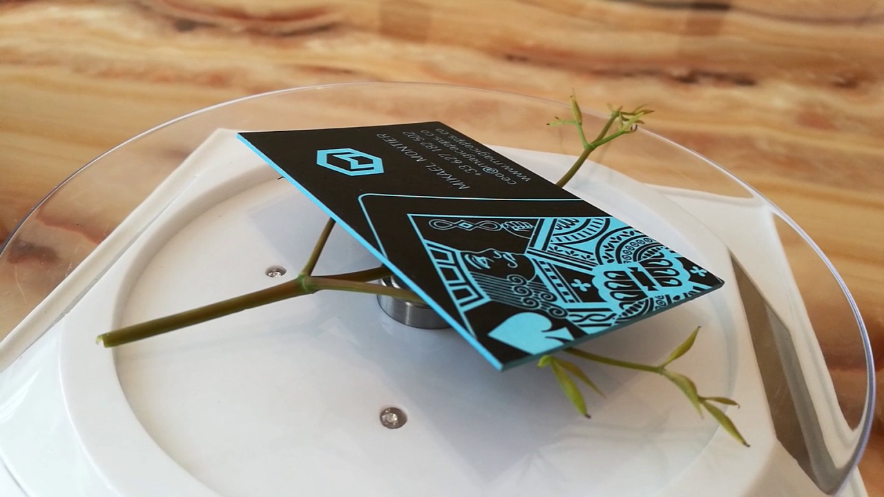 offset printing with color edge business cards YZJ - YouTube