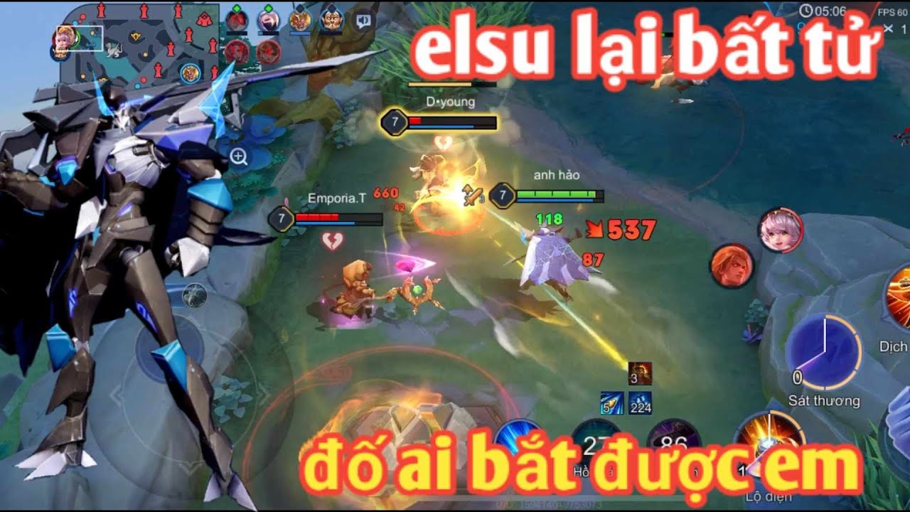 Liên Quân _ Elsu Lại Bất Tử Bắn Phá Team Bạn | Đố Ai Bắt Được Em Luôn ...