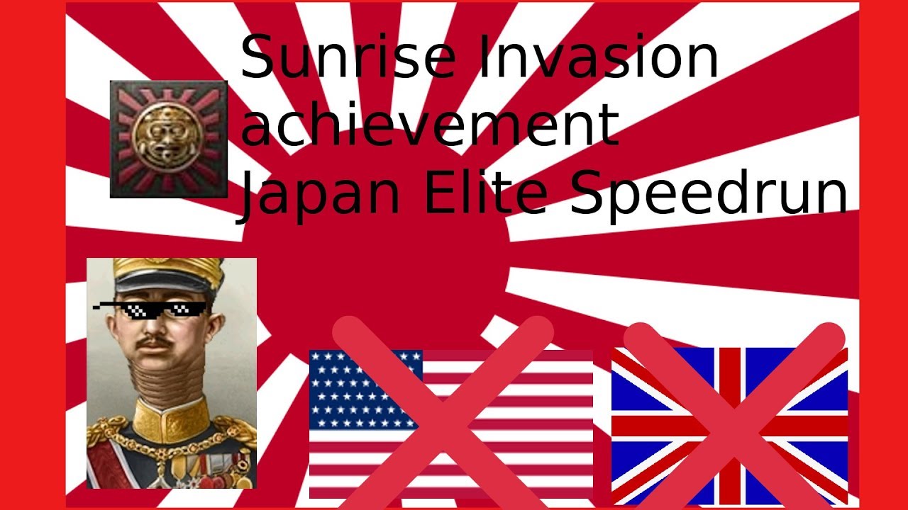 Sunrise Invasion Achievement Japan Elite Speedrun [Hearts of Iron IV|HD ...