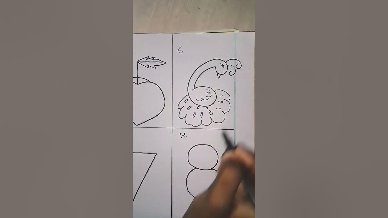 Part:2 Very easy drawing for 5,6,7,8 - YouTube