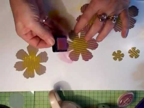 Corrugated Flower Tutorial - jennings644 - YouTube