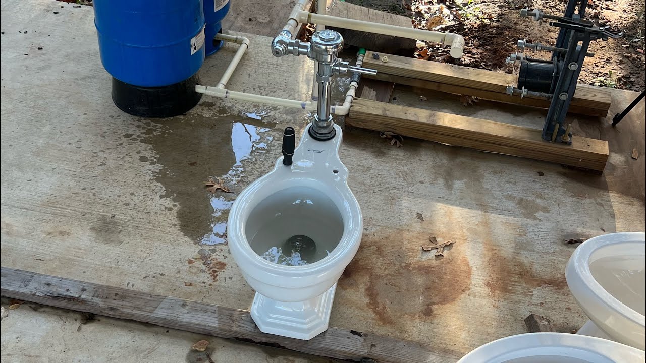 1944 “Standard” Devoro Toilet On Flushometer! - YouTube