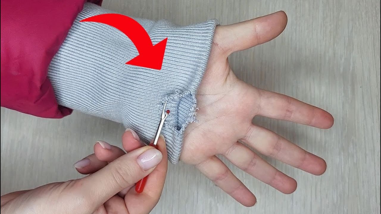 💯🏆SEWING SECRET! How to Fix a Cuff in 2 Minutes Without Replacing It ...