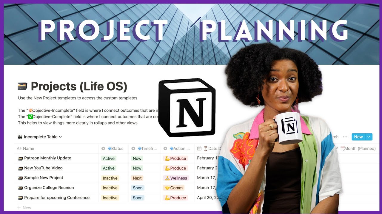 How I Plan my Projects & Tasks in Notion (with template!) | Ahsante ...