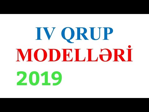 IV QRUP MODEL TESTLƏRİNİN İZAHLARI  2019