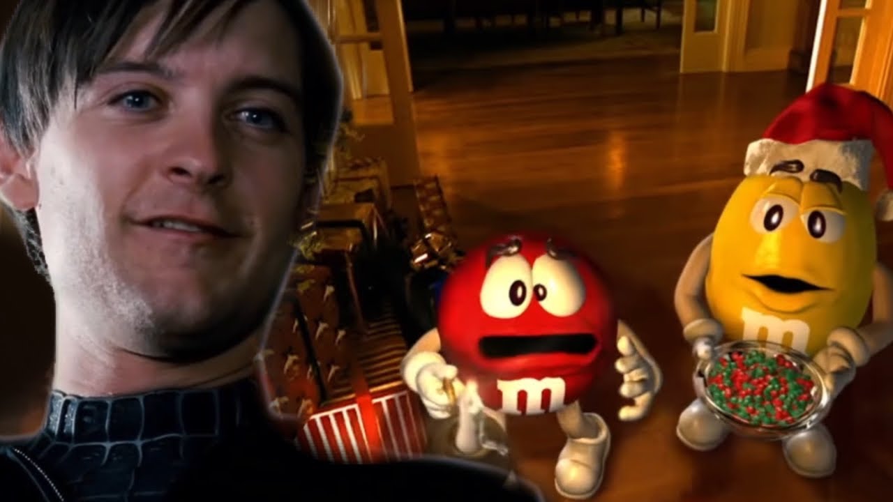 Bully Maguire sneaks into the M&Ms house during Christmas. - YouTube