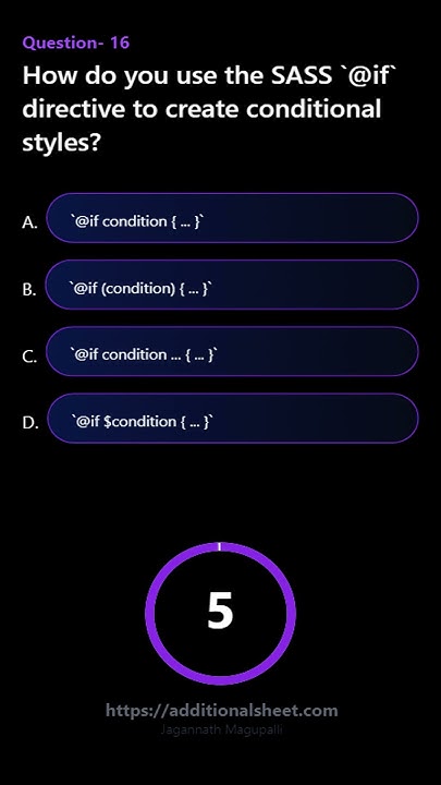 How do you use the SASS if directive to create conditional styles - YouTube