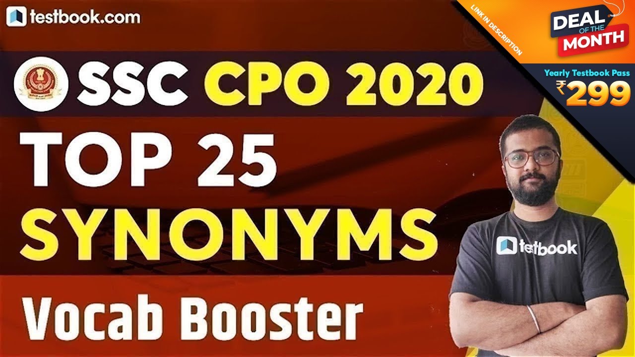 SSC CPO 2020 Top 25 Most Important Synonyms For SSC CPO Prelims English Vocabulary For CPO ssc-cpo-2020-top-25-most-important-synonyms-for-ssc-cpo-prelims-english-vocabulary-for-cpo