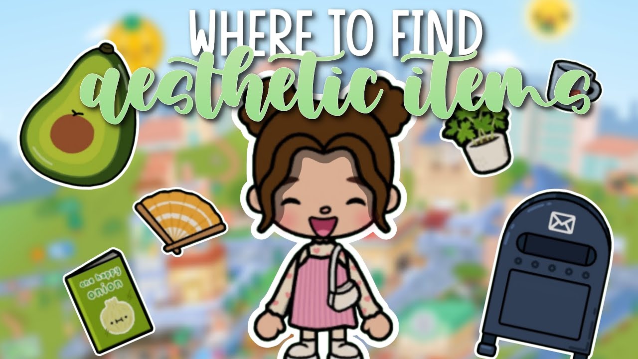 Where to find the aesthetic items in Toca Boca Life World ☕🥑 || Glasses ...