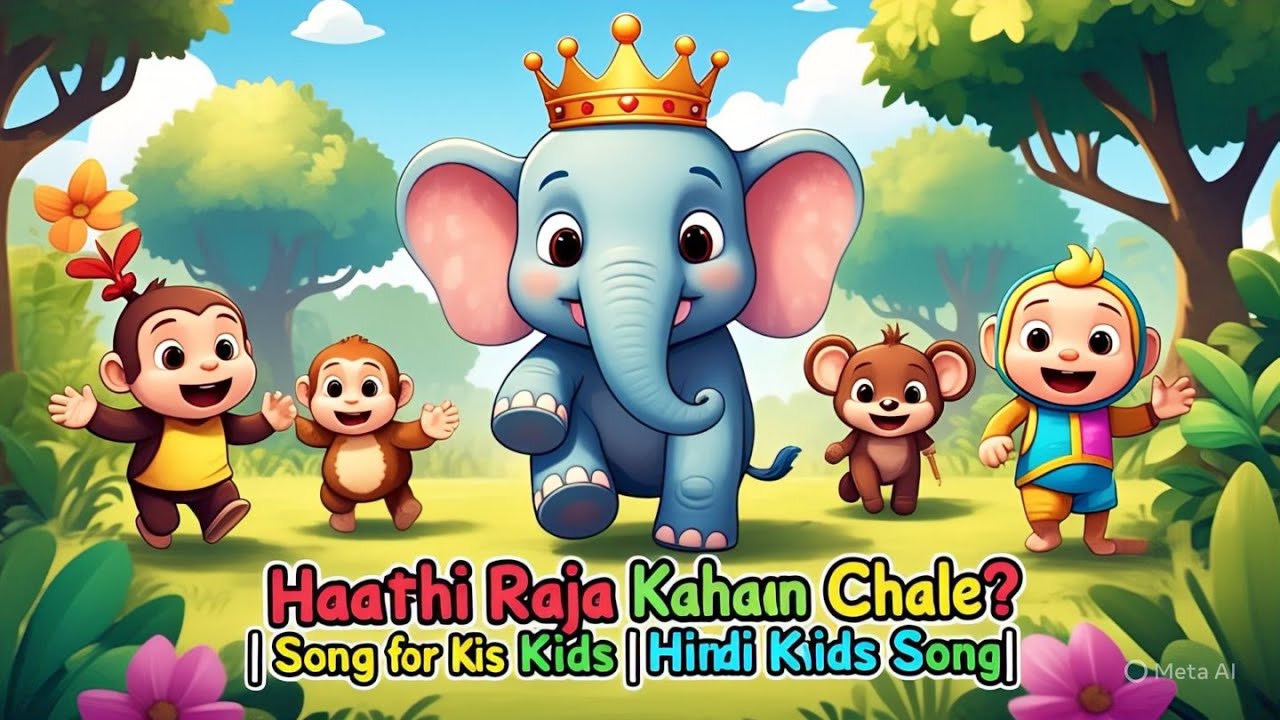 🎵 Haathi Raja Kahaan Chale? | Song for Kids | Hindi Kids Rhyme | - YouTube