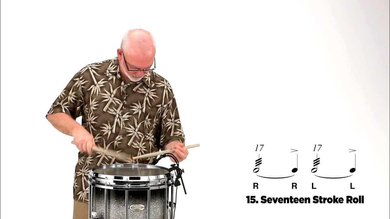 Pearl Drum Rudiments - 17 Stroke Roll - YouTube