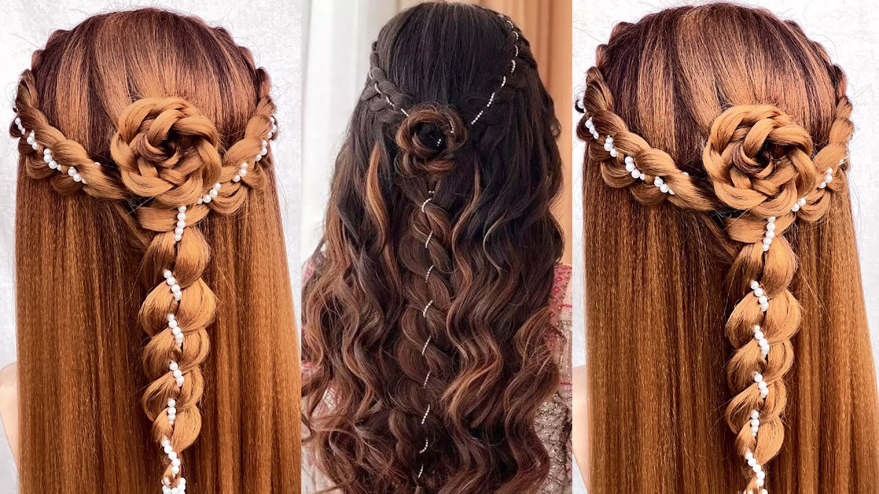 🌟 Latest Front Variation in Easy Open Hairstyles | Engagement Bride ...