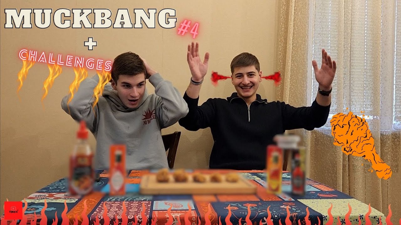 🔥MUKBANG უცხარესი ჩელენჯებით!🌡️||🥵ვინ შეჭამა ყველაზე ცხარე ფრთა?!😲 ...