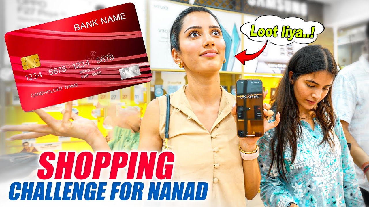 Giving My Credit Card to Kirti | 10 Minutes Shopping Challenge 😍 - YouTube