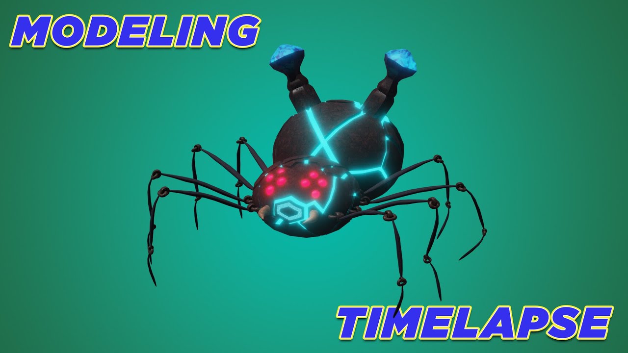 Speed Modeling Timelapse - Spider-bot - YouTube
