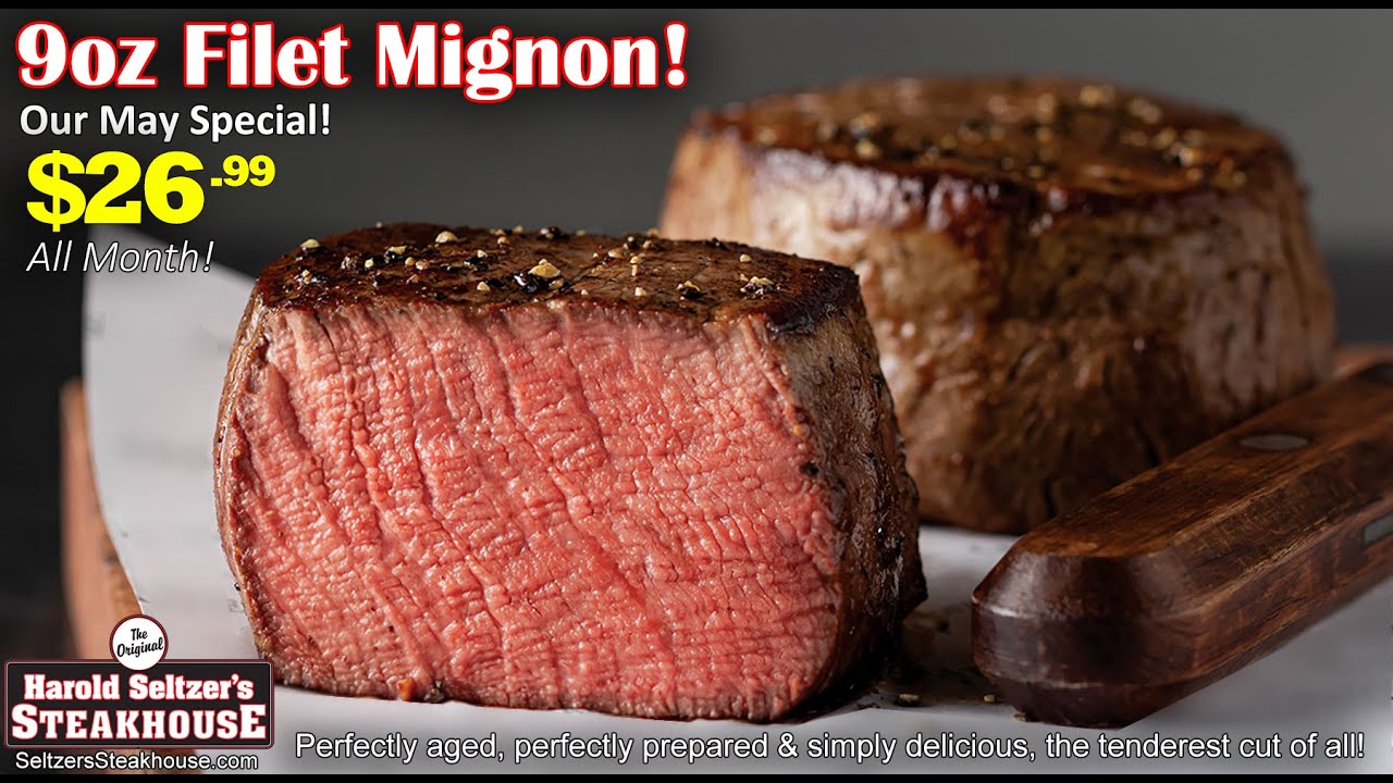 9oz Filet Mignon Special! - YouTube