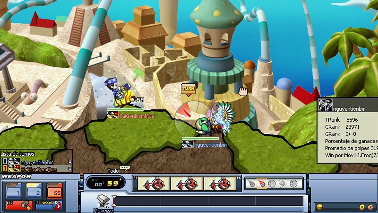 Gunbound Classic : RANDOM 1 - 1 - YouTube