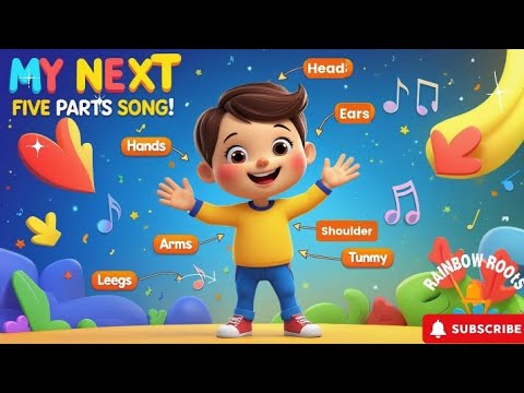 🎶 My Next Five Parts Song | Fun Body Parts Nursery Rhyme for Kids ...