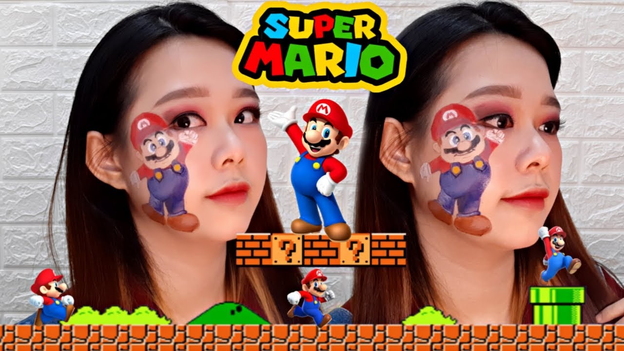 SUPER MARIO FACE ART MAKEUP | Makeup Game | YULI LIN - YouTube