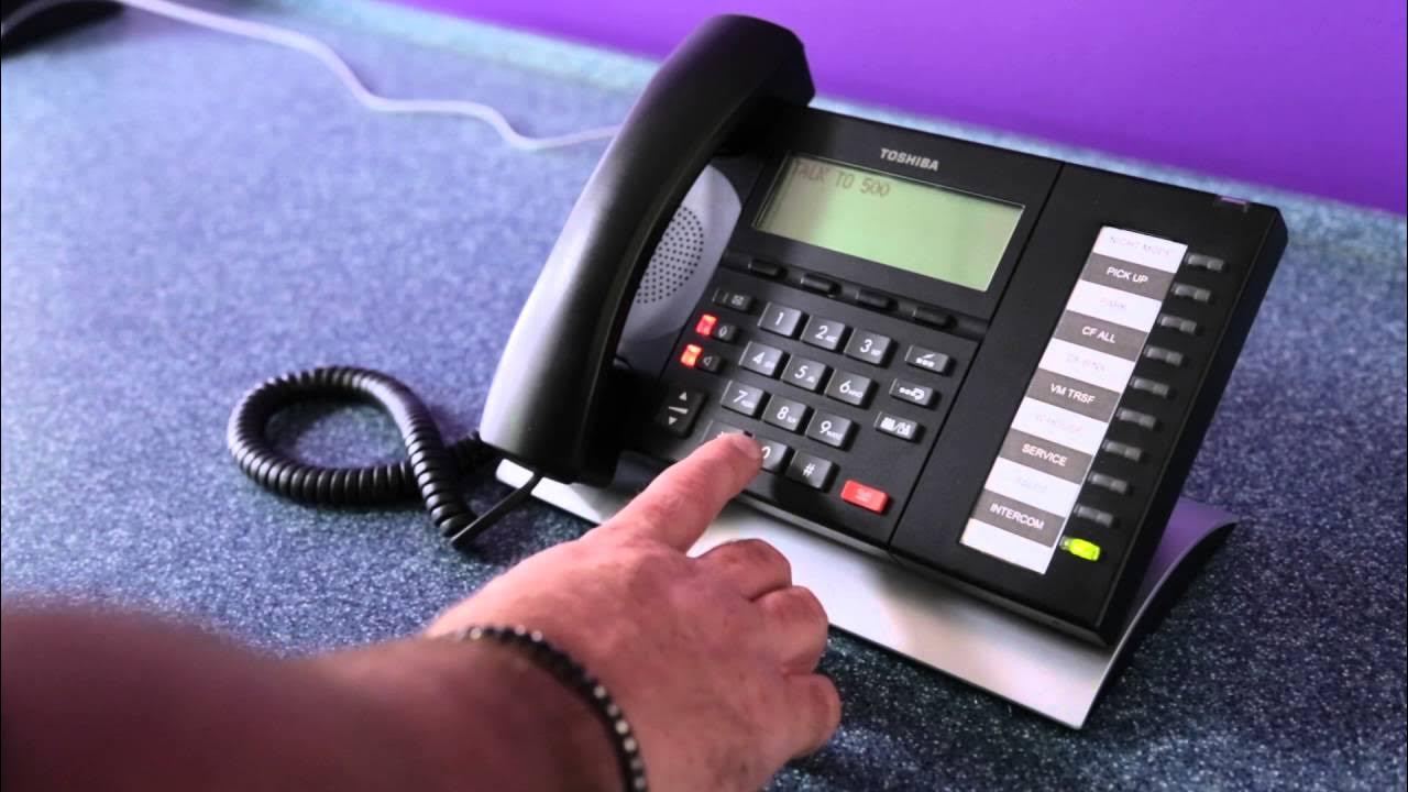 Toshiba Telephone System Auto Attendant - Telesis Tutorials - YouTube