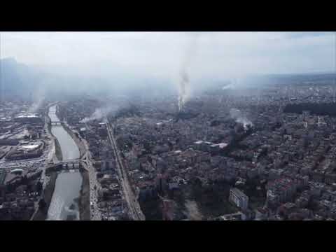 6 Şubat 2023 Depremin ilk günü Hatay Antakya-Drone Çekim / Hatay Earthquake #deprem #deprem #antakya