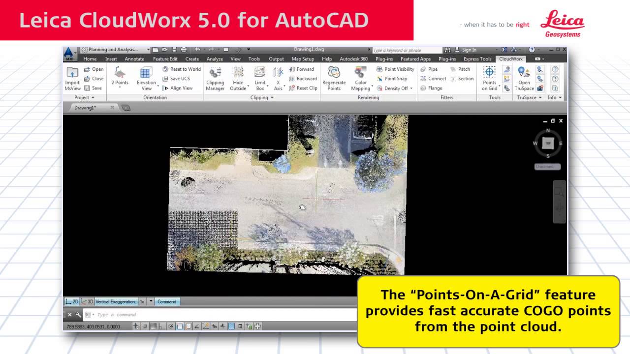CloudWorx para Autocad 5.0 de Leica Geosystems - YouTube