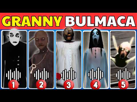 GRANNY SES BULMACA! 🔊👻  | Granny Horror Quiz 🎃 Karakterlerin Sesini Tahmin Et! | Horror Escape