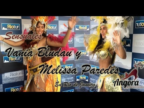 Vania Bludau y Melissa Paredes en Río de Janeiro