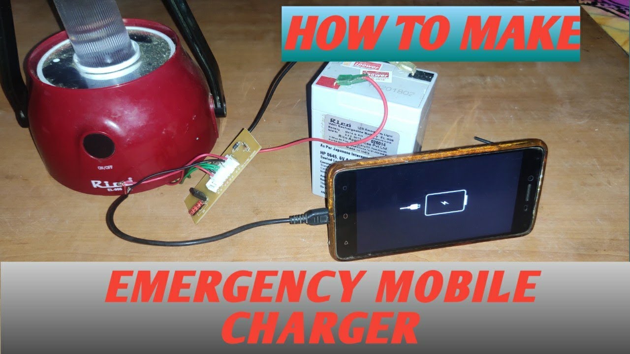 HOW TO MAKE EMERGENCY MOBILE CHARGER AT HOME || 100% WORKING ...