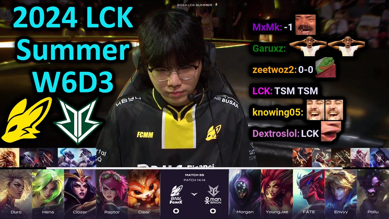 FOX vs BRO - Game 1, 2, 3 | 2024 LCK Summer Week 6 Day 3 | Twitch VOD ...