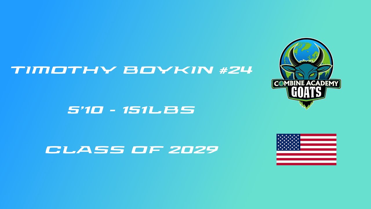 Combine Academy - Timothy Boykin Mid Season Highlights - YouTube