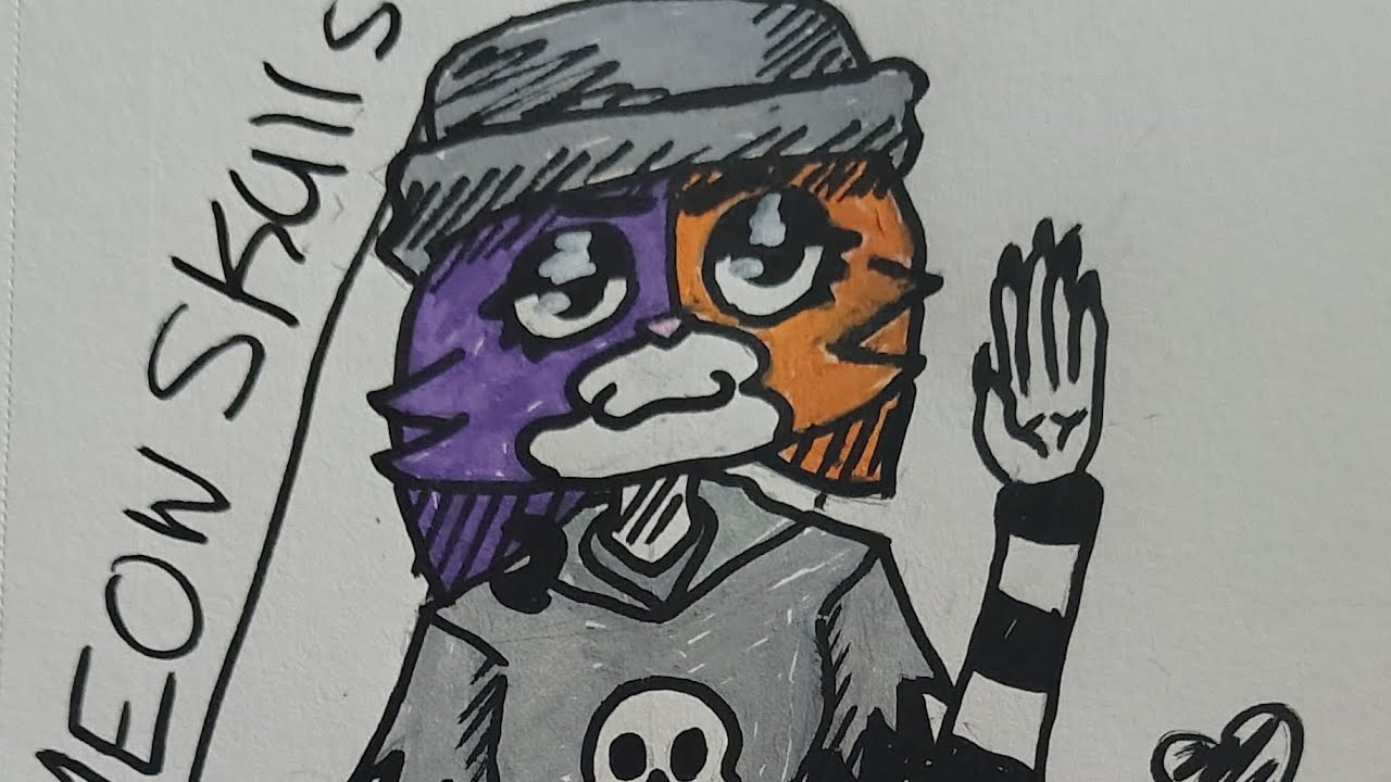 My tutorial on how to draw meowskulls 😋 - YouTube